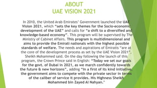 Uae vision 2021 | PPTX