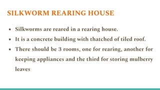 REARING EQUIPMENT IN SERICULTURE . pptx | PPTX