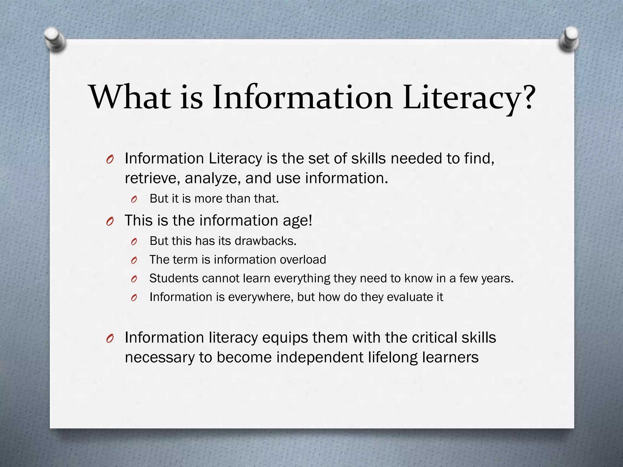 UAH information literacy | PPT