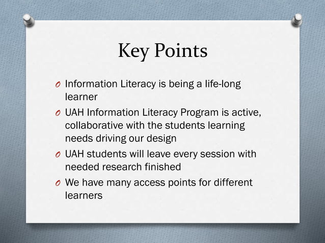 UAH information literacy | PPT