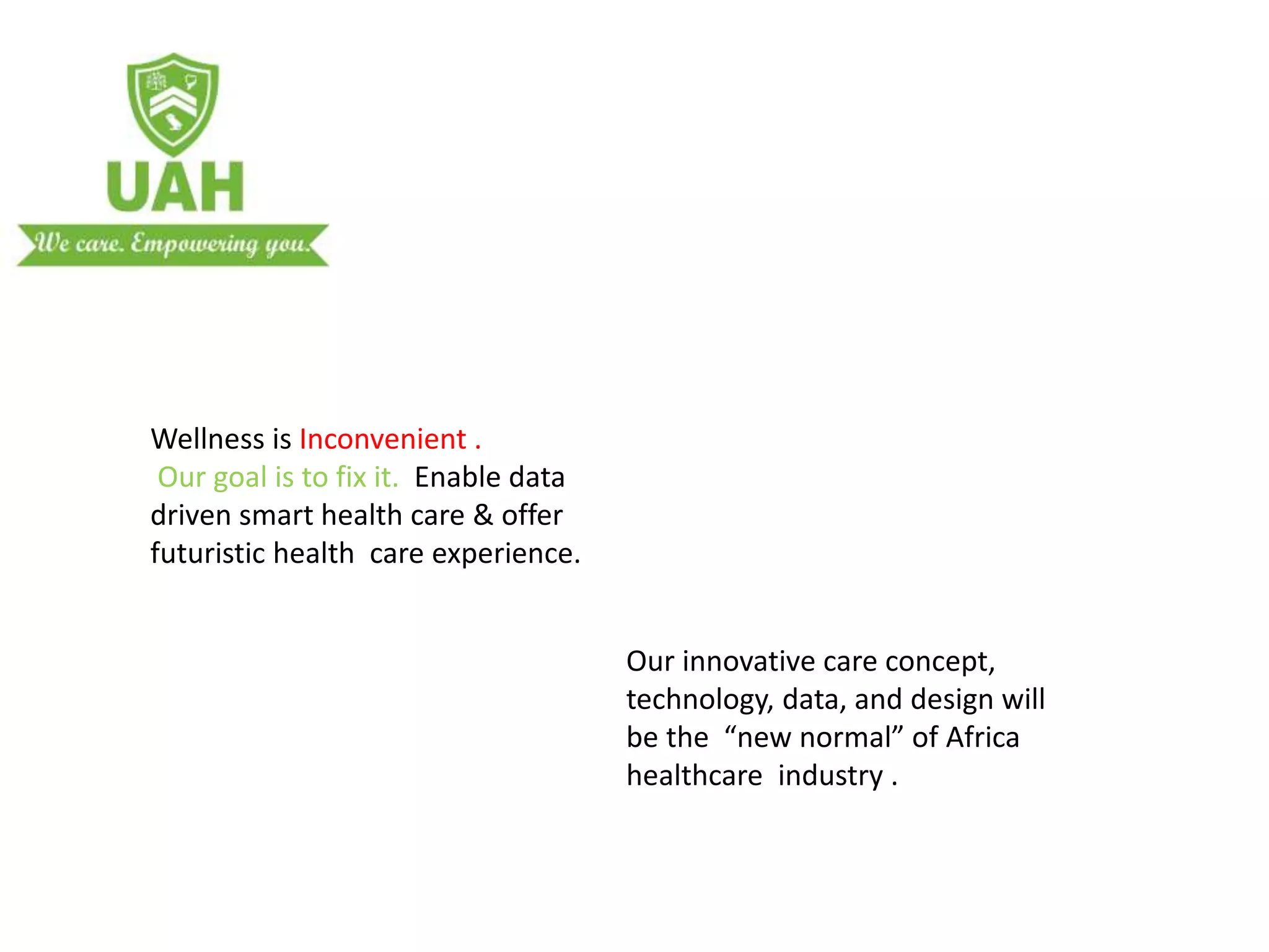 UAH Smart health and wellness clinic kiosk pitch 10 slides_turbine | PPT