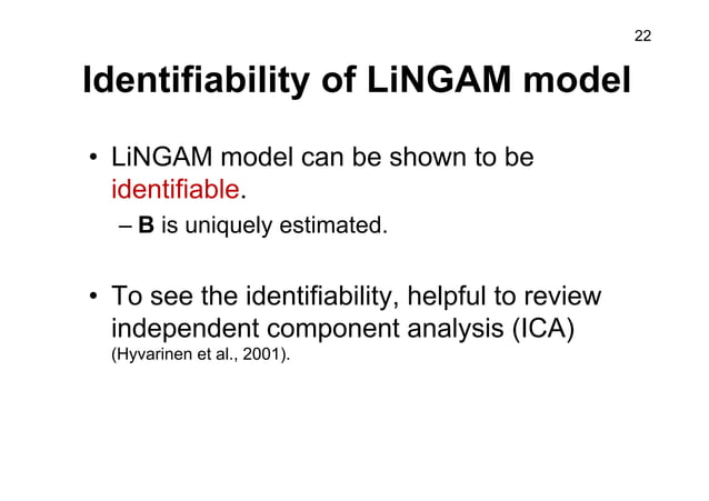 Non-Gaussian Methods for Learning Linear Structural Equation Models: Part I | PDF | Technology ...