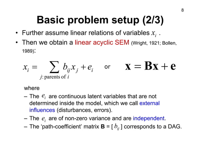 Non-Gaussian Methods for Learning Linear Structural Equation Models: Part I | PDF | Technology ...