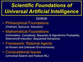 Foundations of Intelligence Agents | PPT