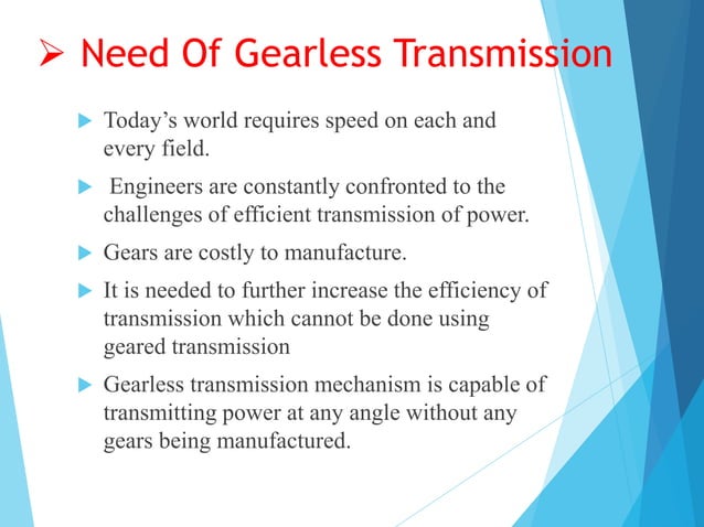 Gearless transmission | PPT