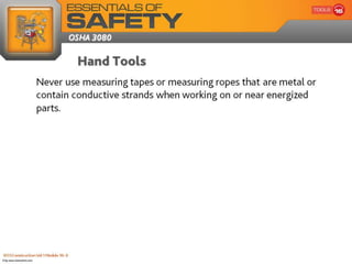 OSHA Hand and Power Tools Safety Presentation | PPT
