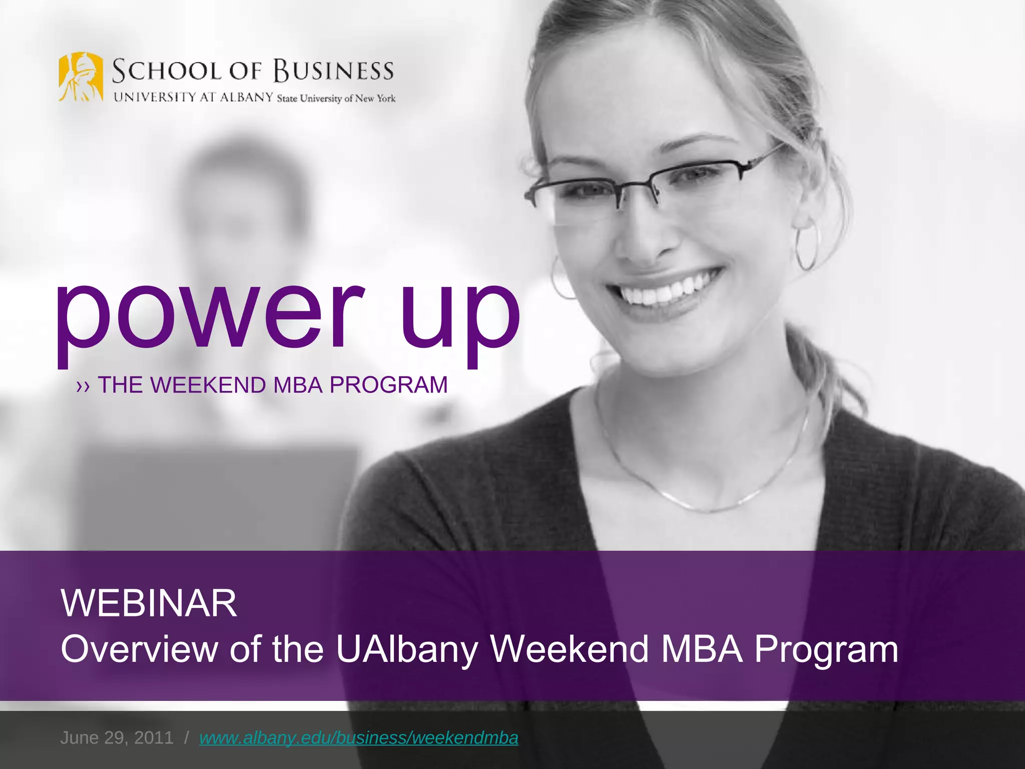 UAlbany Weekend MBA program overview | PPT