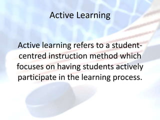 Get Active! Using Active Learning Activities During First Year Information Literacy Sessions | PPT
