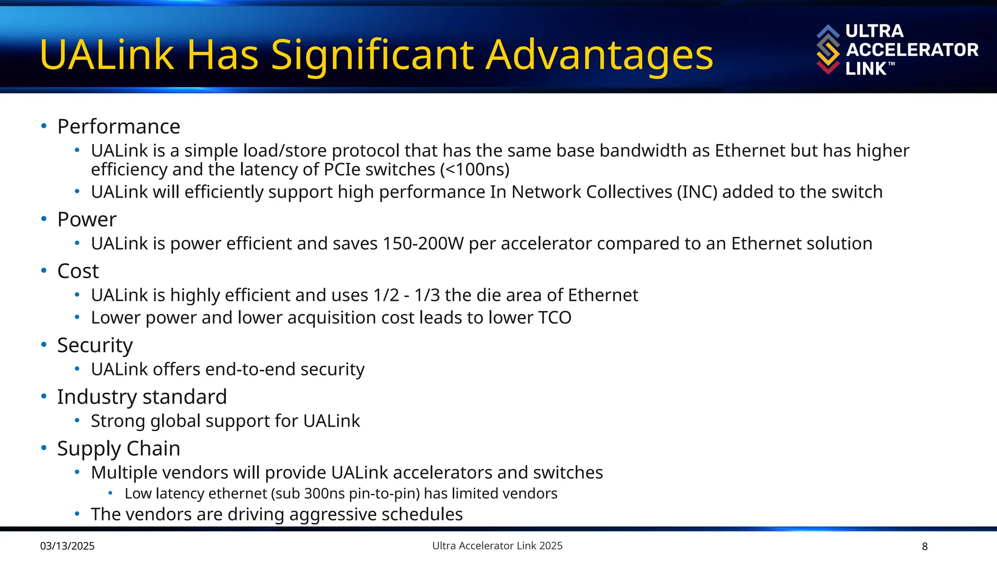 Ultra Accelerator Link (UALink): Accelerator Scale-up Network | PPTX