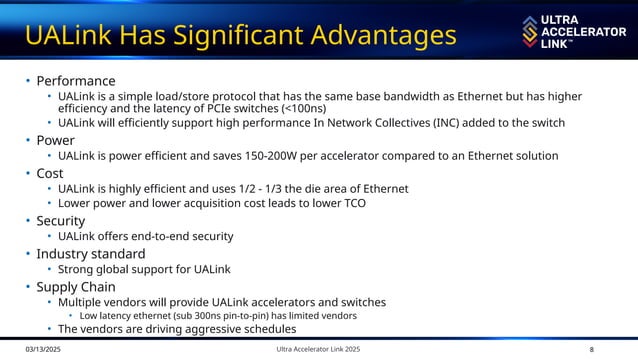 Ultra Accelerator Link (UALink): Accelerator Scale-up Network | PPTX