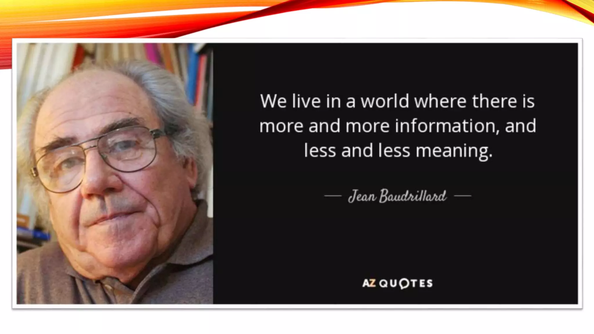 Ual Media Language Theory Postmodernism Ppt