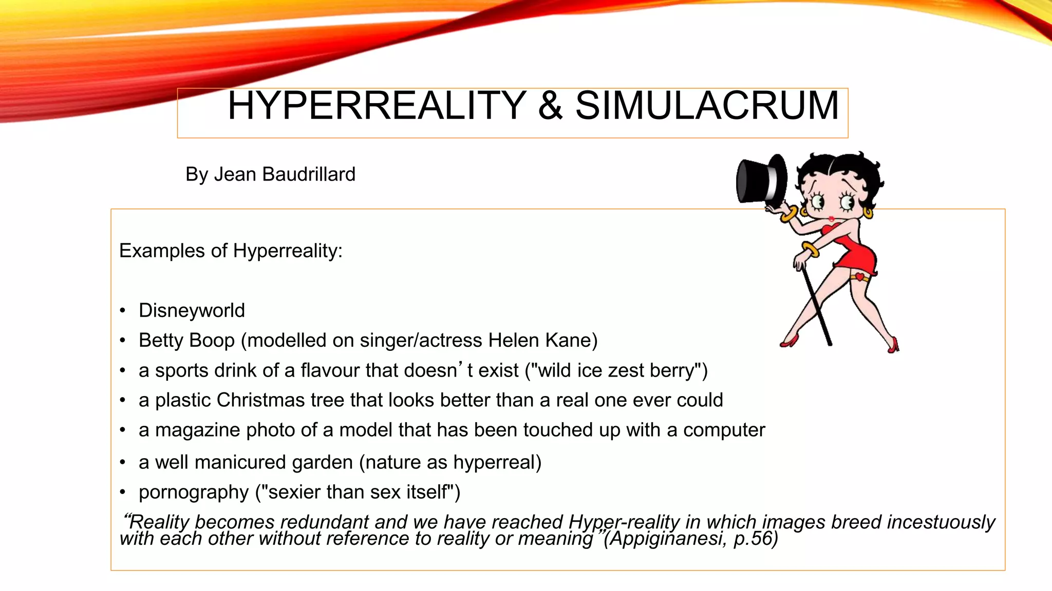 UAL Media Language Theory Postmodernism | PPT