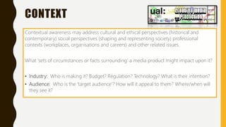 UAL Media Unit 4-1 introduction | PPTX