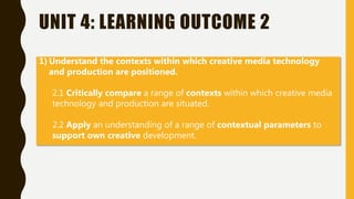 UAL Media Unit 4-1 introduction | PPTX