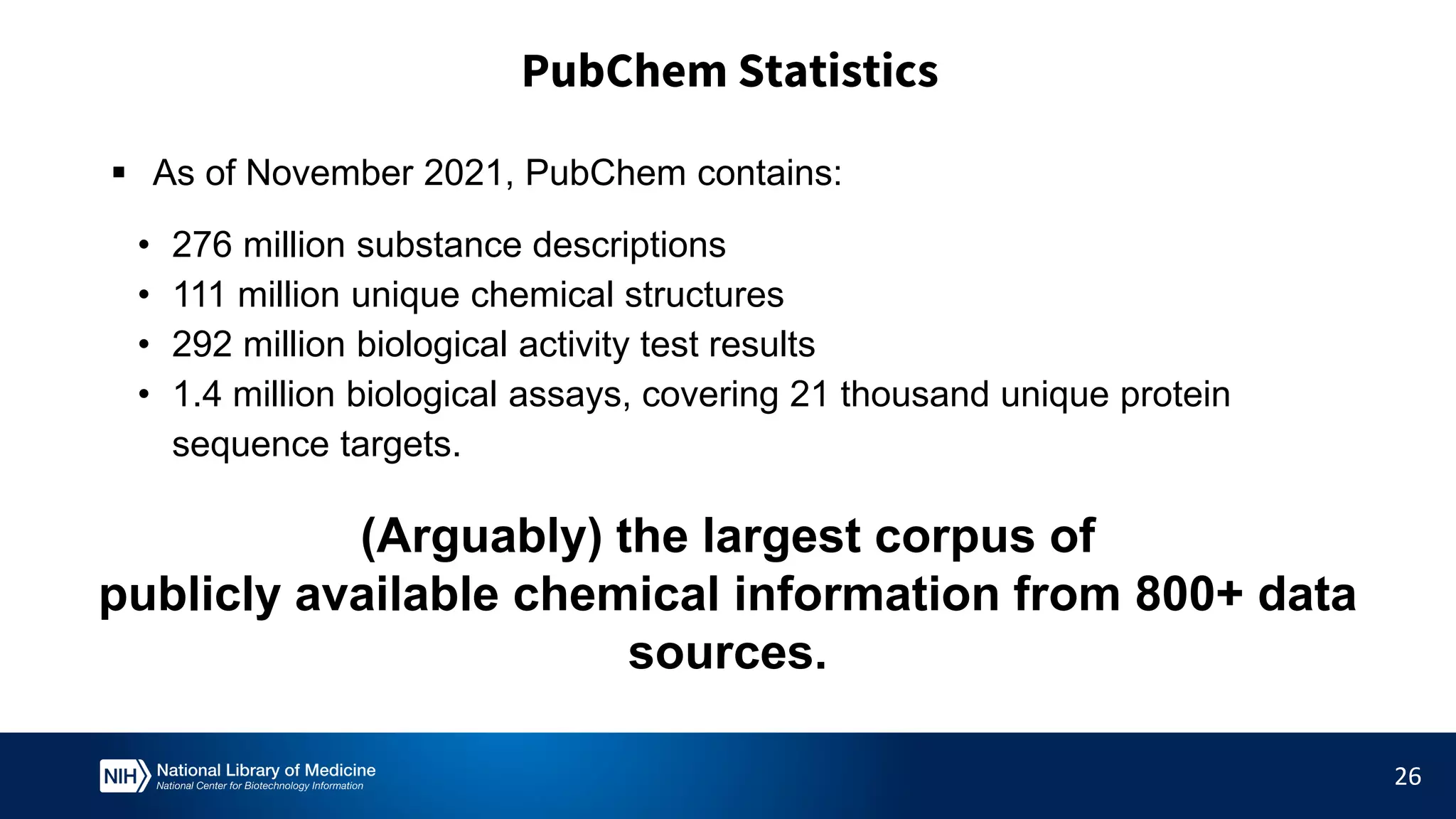 PubChem and Big Data Chemistry | PPT