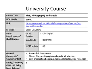 UAL UCAS Proforma | PPT