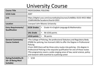 UAL Ucas Pro Forma 2022 | PPTX