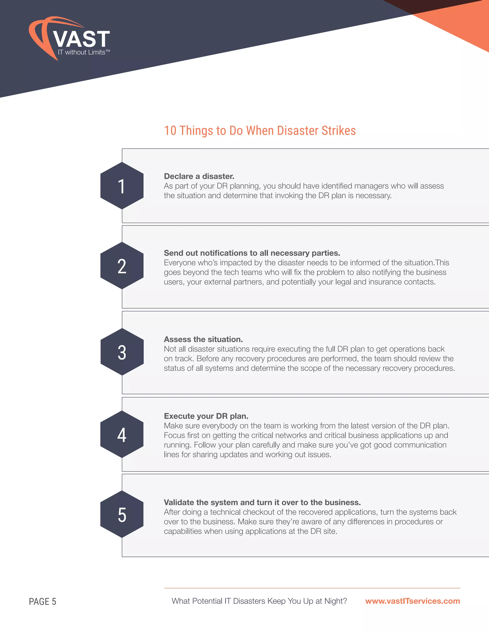Kept up by Potential IT Disasters? Your Guide to Disaster Recovery as a ...