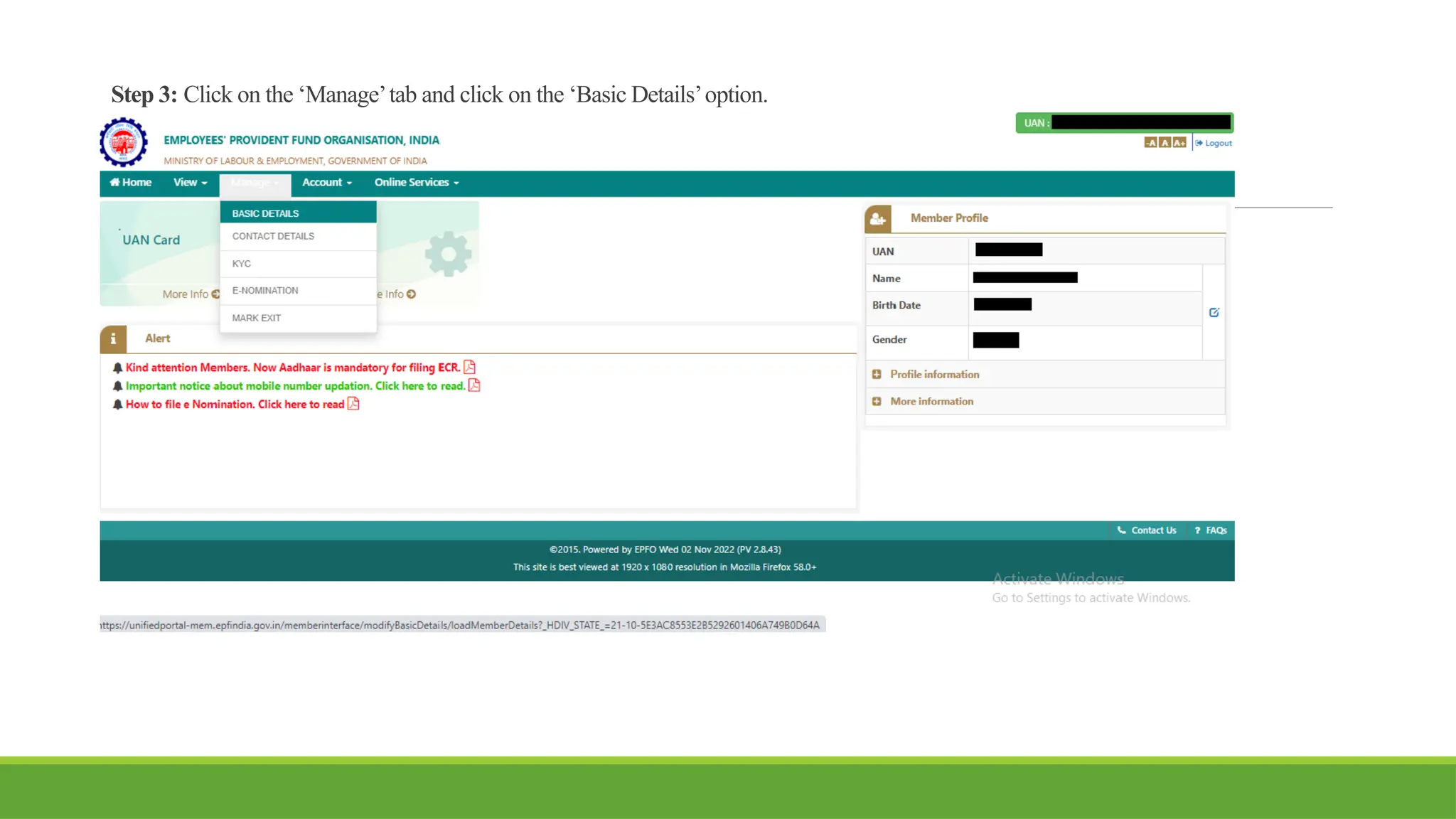 UAN and E Nomination KYC PF (1).pptxdhdjdk | PPTX