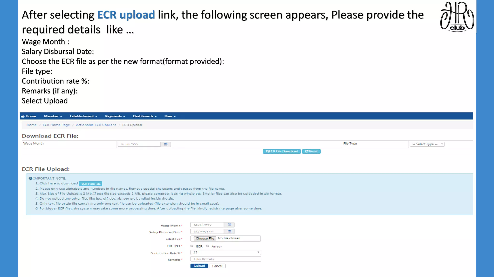 Uan based ecr for new pf portal | PDF