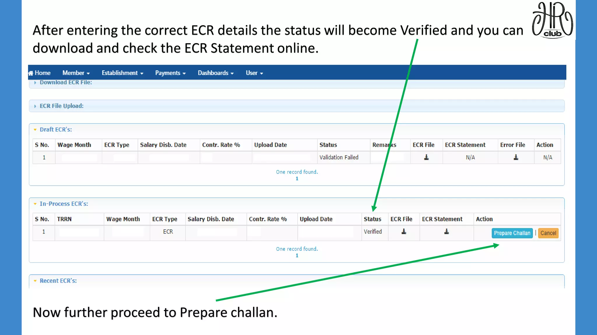 Uan based ecr for new pf portal | PDF