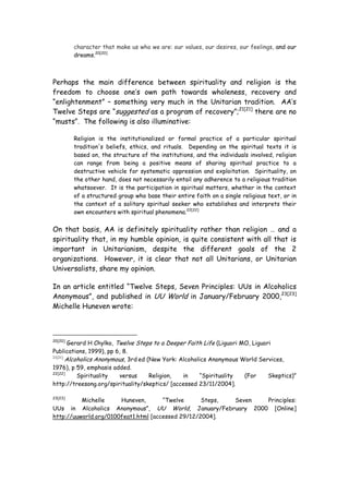 UNITARIANISM AND ALCOHOLICS ANONYMOUS | PDF