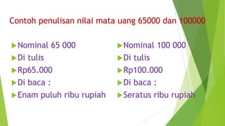 Materi uang matematika kls 3 sd | PPTX
