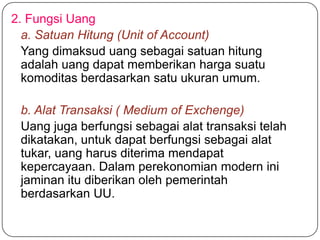 Uang dan bank | PPTX