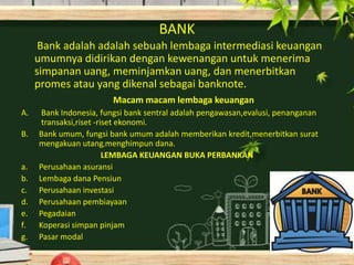 Uang dan lembaga keuangan | PPTX