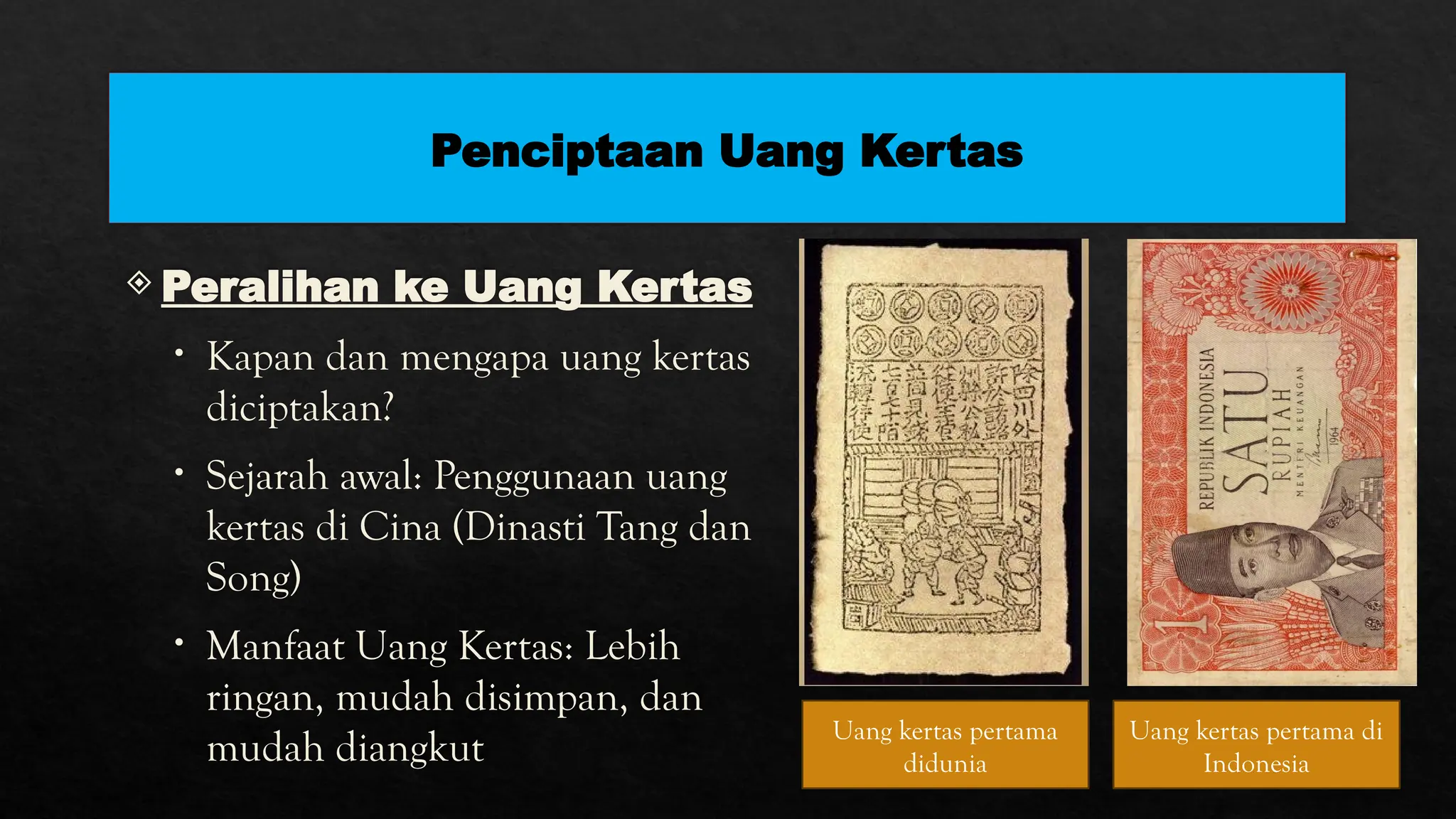 uang dan lembaga keuangan, jenis jenis uang ptx | PPTX