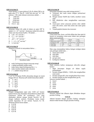 Uan kimia sma 1986 | PDF