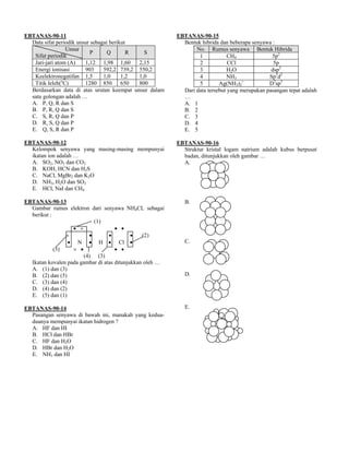 Uan kimia sma 1990 | PDF