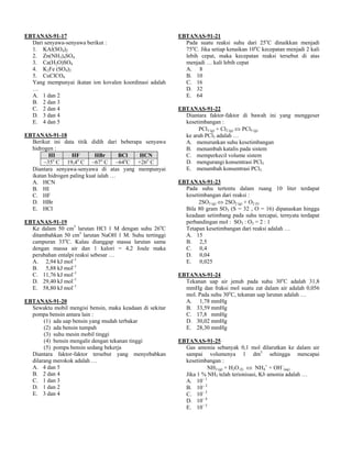 Uan kimia sma 1991 | PDF