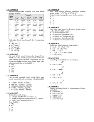 Uan kimia sma 1994 | PDF