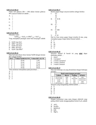 Uan kimia sma 1998 | PDF