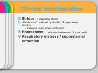 upper air way obstruction | PPTX