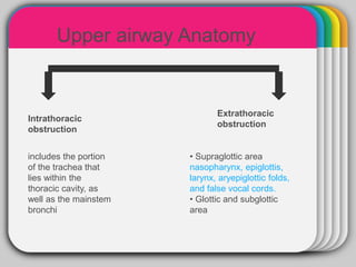 upper air way obstruction | PPTX