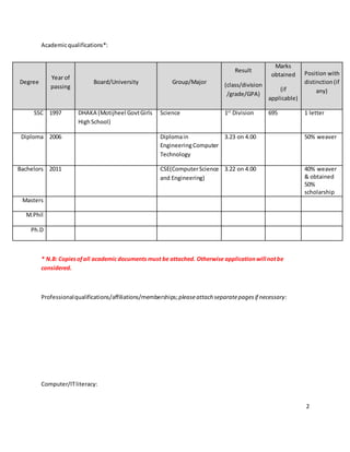 UAP-CV-format farhana sharmin.doc