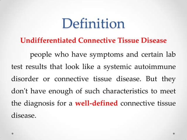 Undifferentiated Arthritis - Undifferentiated connective tissue disease ...