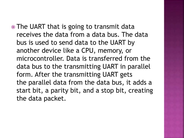 Uart | PPTX | Computer Networking | Computing