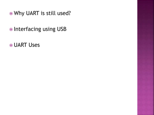 Uart | PPTX | Computer Networking | Computing