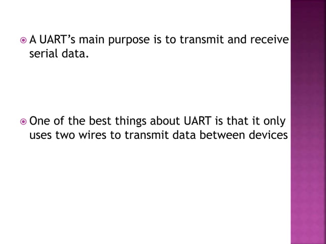 Uart | PPTX | Computer Networking | Computing