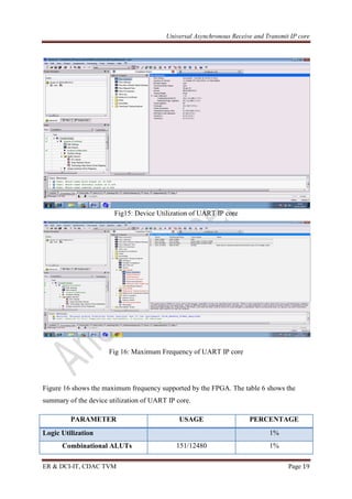 Universal Asynchronous Receive and transmit IP core | PDF