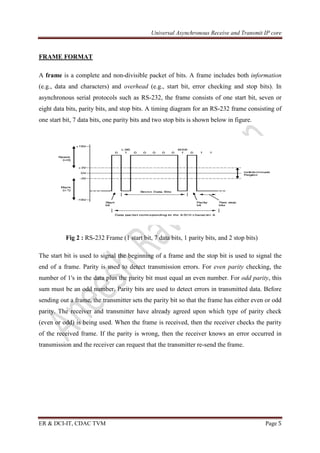 Universal Asynchronous Receive and transmit IP core | PDF