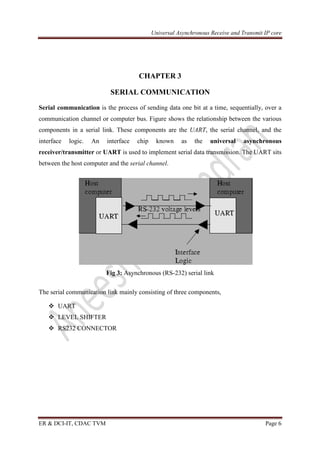 Universal Asynchronous Receive and transmit IP core | PDF