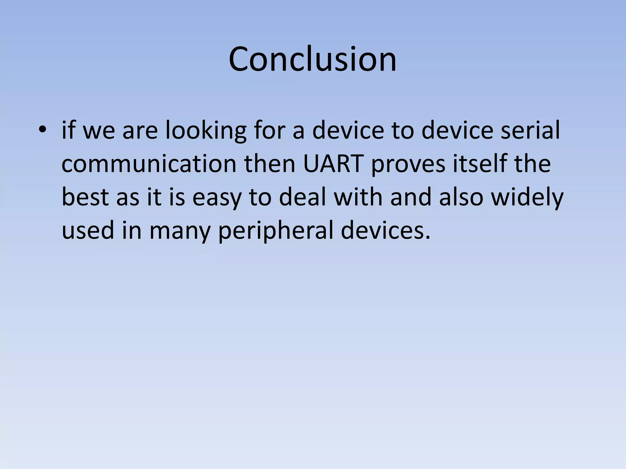 UART(universal asynchronous receiver transmitter ) PPT | PPTX