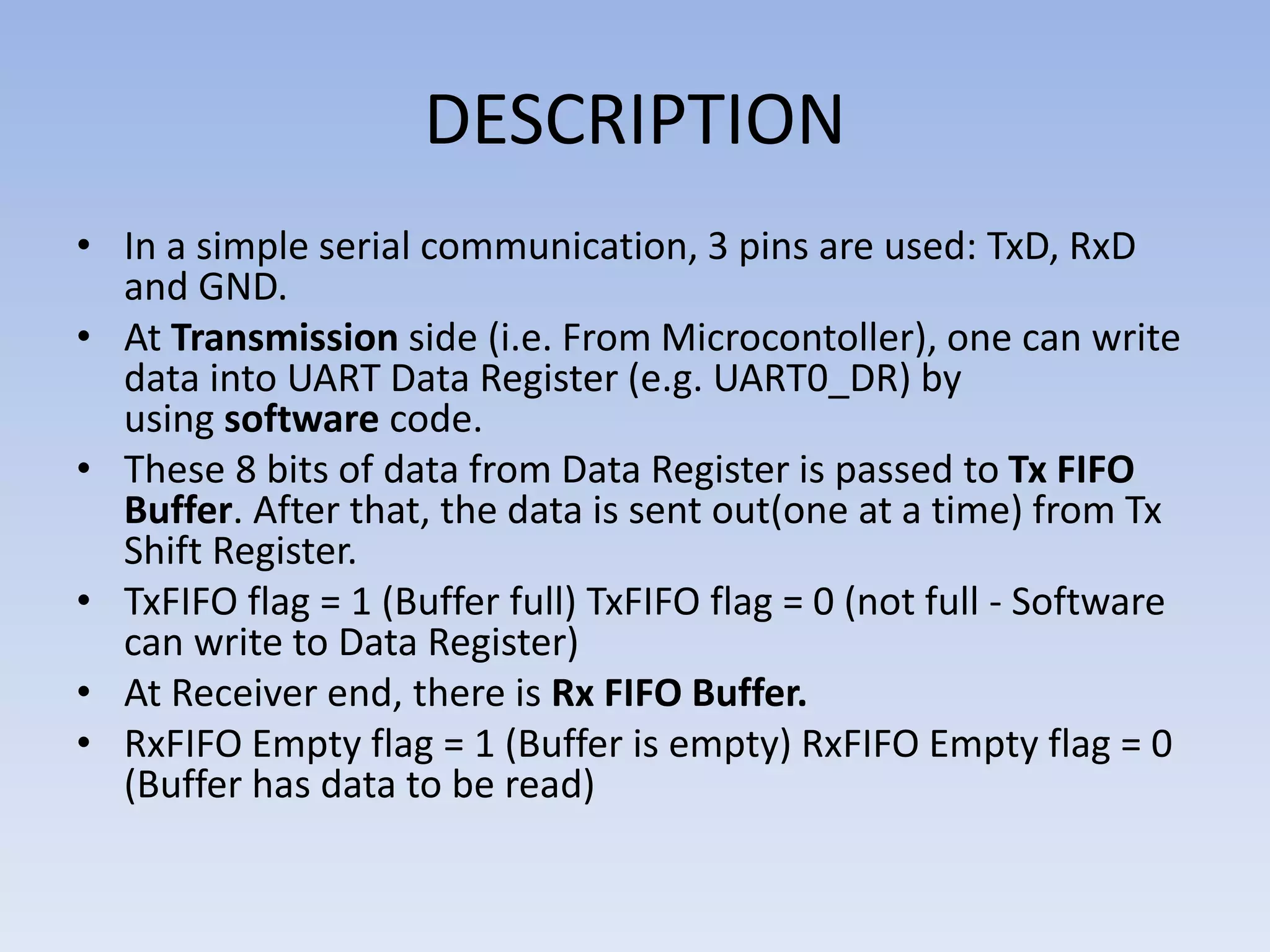 UART(universal asynchronous receiver transmitter ) PPT | PPTX
