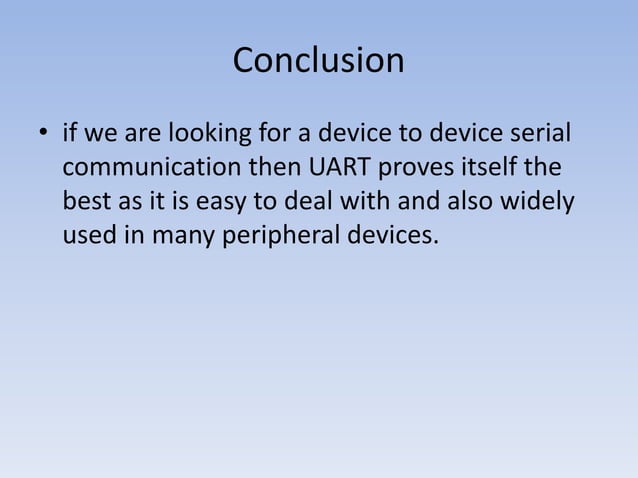 UART(universal asynchronous receiver transmitter ) PPT | PPTX