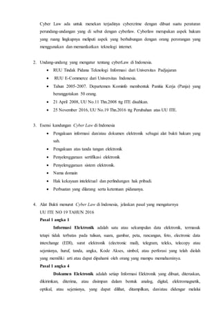 UAS Cyber Law (Fenti Anita Sari) | DOCX