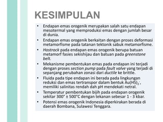 Endapan emas orogenik | PPTX
